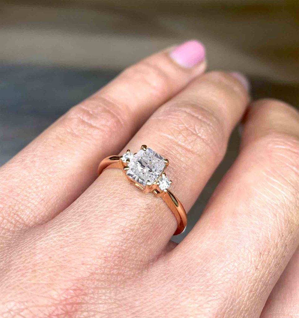 lab grown diamond ring - DIORAH JEWELLERS