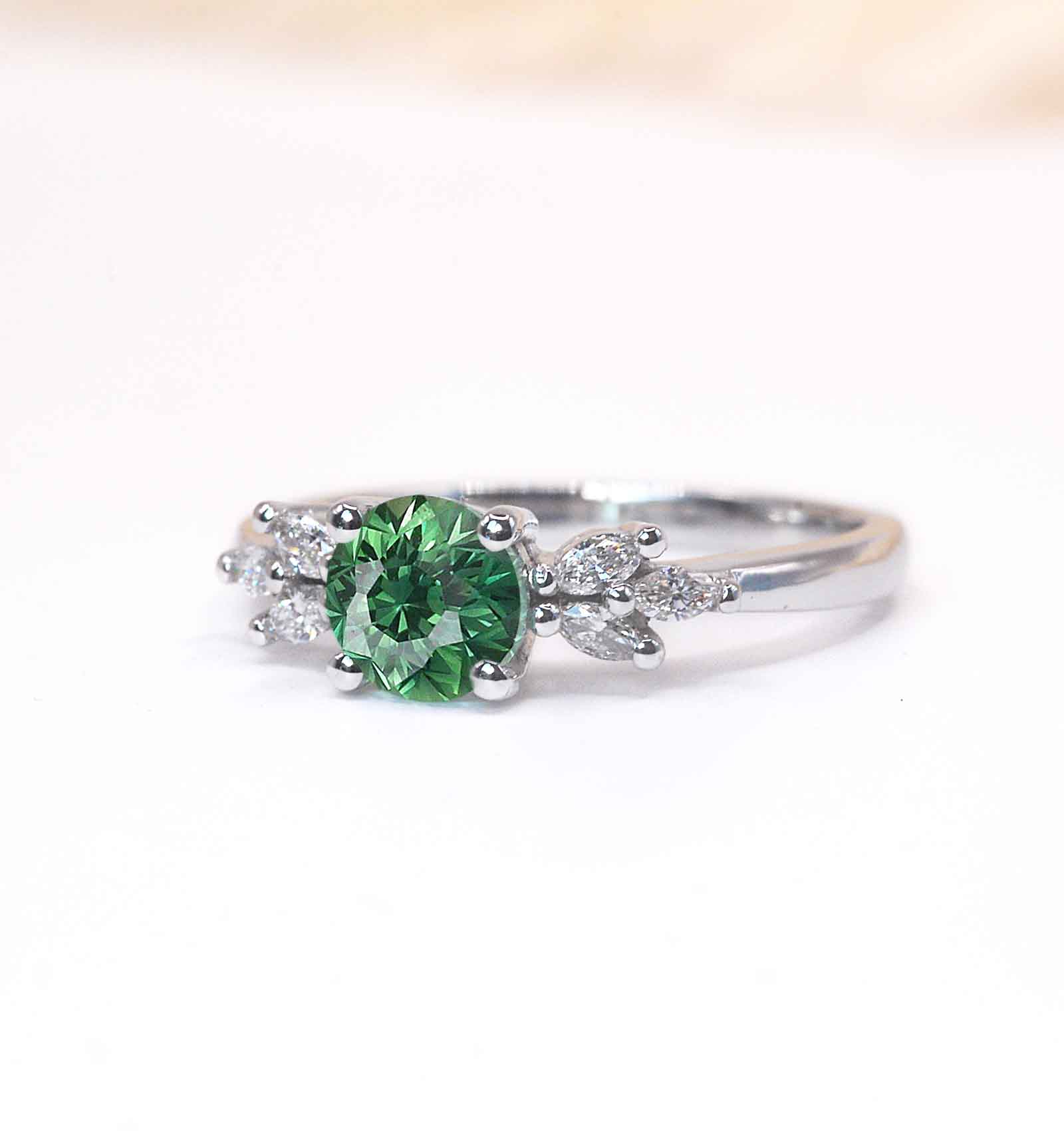 tourmaline engagement ring - DIORAH JEWELLERS