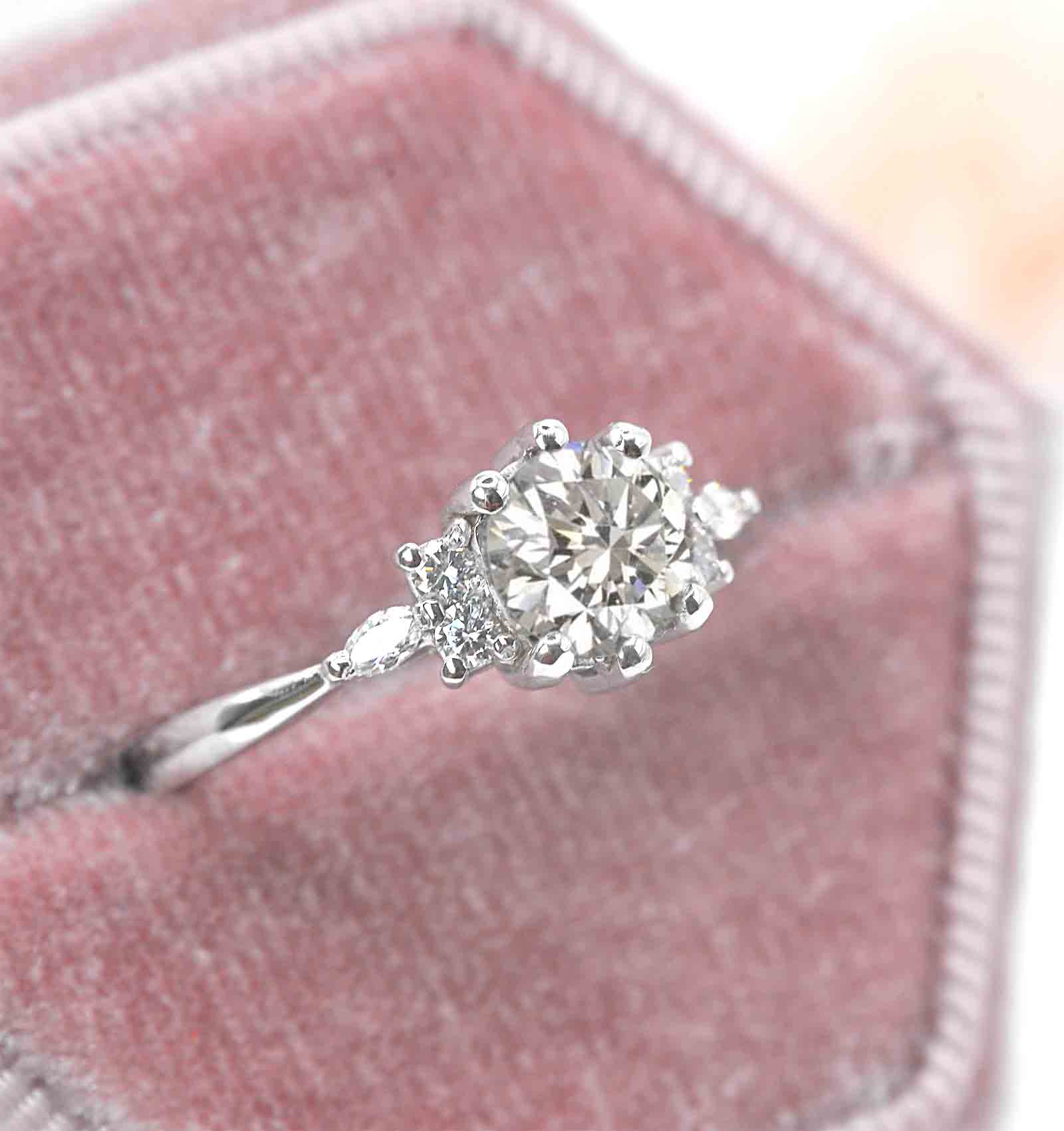 Lab diamond cluster ring - DIORAH JEWELLERS