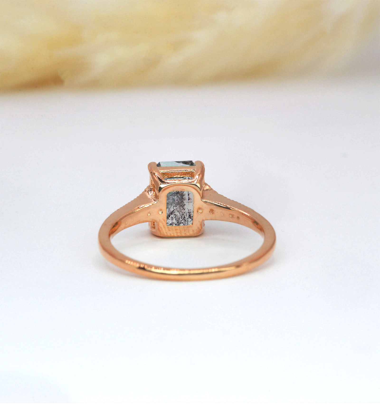 Salt and pepper diamond classic ring - DIORAH JEWELLERS