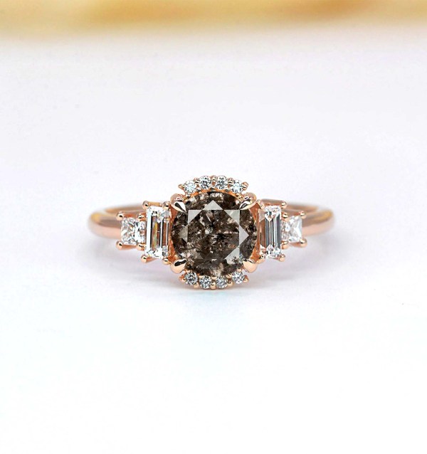 Galaxy diamond engagement ring - DIORAH JEWELLERS