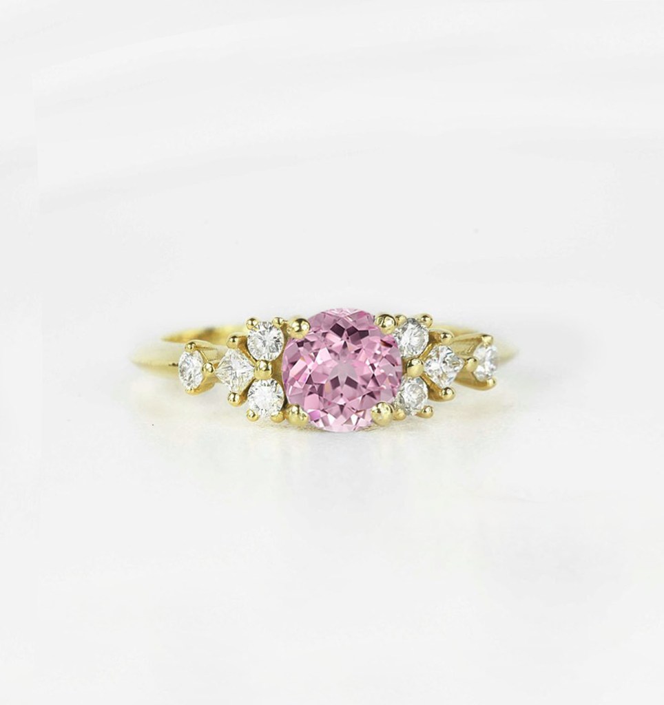 Light pink engagement ring - DIORAH JEWELLERS